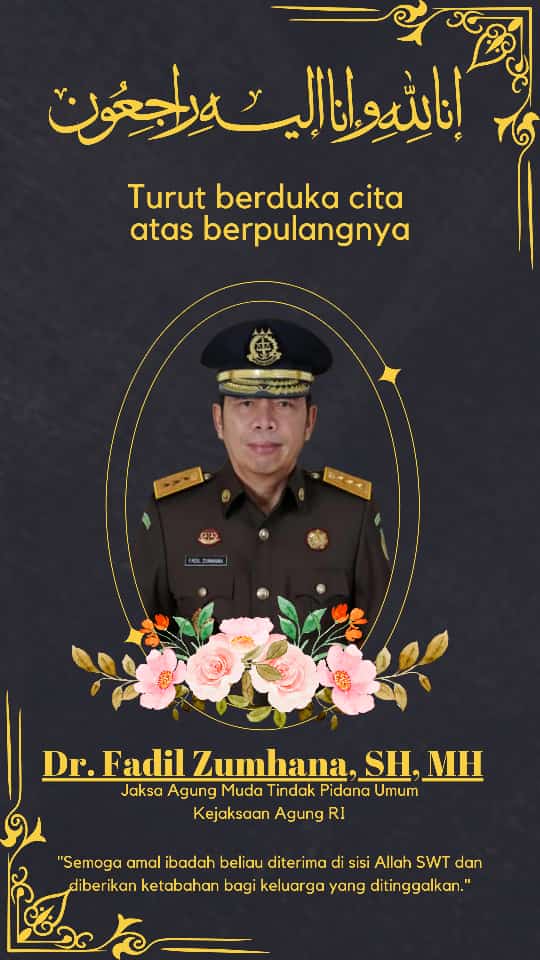Selama Menjabat JAM-Pidum, Alm Dr. Fadil Zumhana Selesaikan 5161 ...