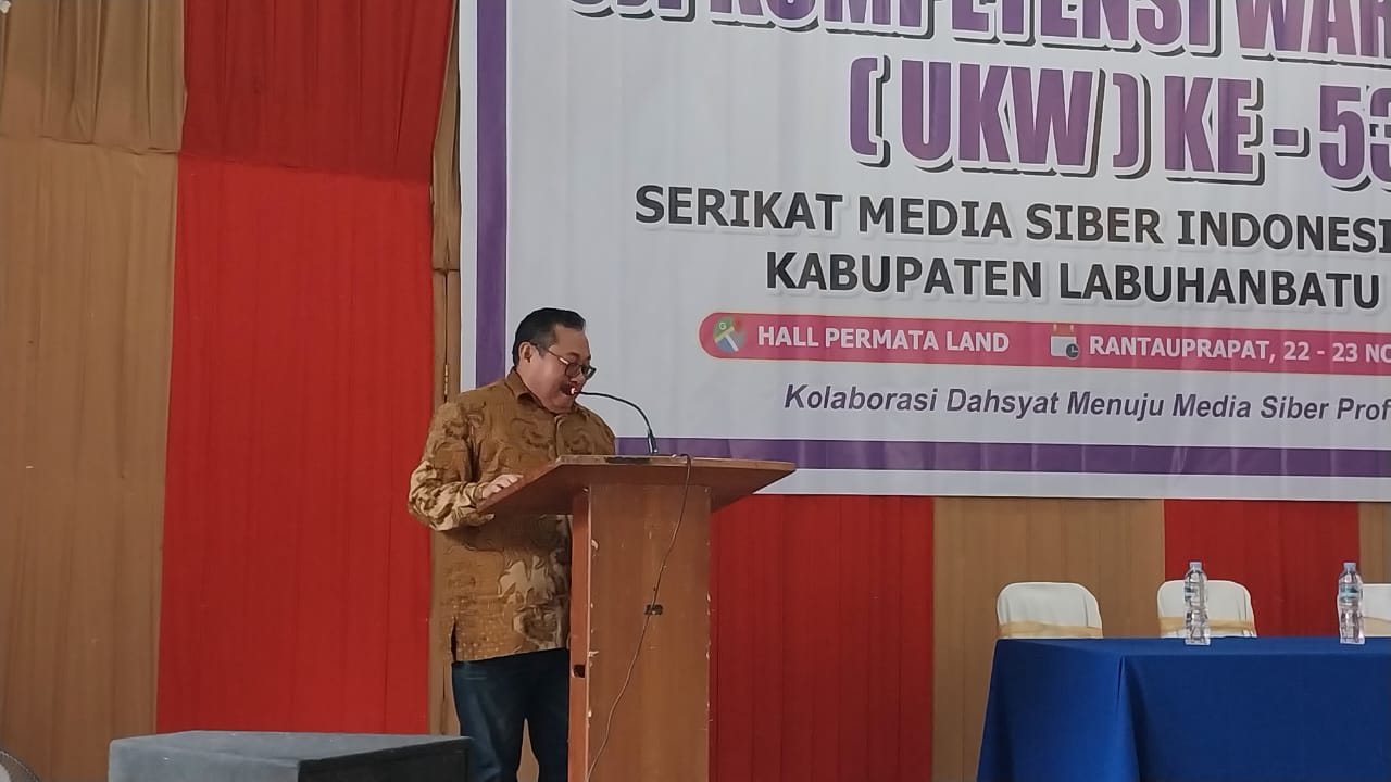 Ketum SMSI Resmi Buka UKW 53 Labuhanbatu Bersama LUKW UPDM Jakarta